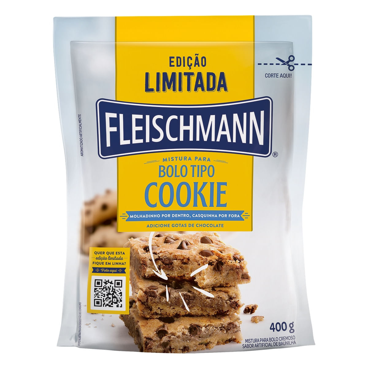 Mistura P/ Bolo Fleischmann Cookie Cremoso Baunilha Edição Limitada ...
