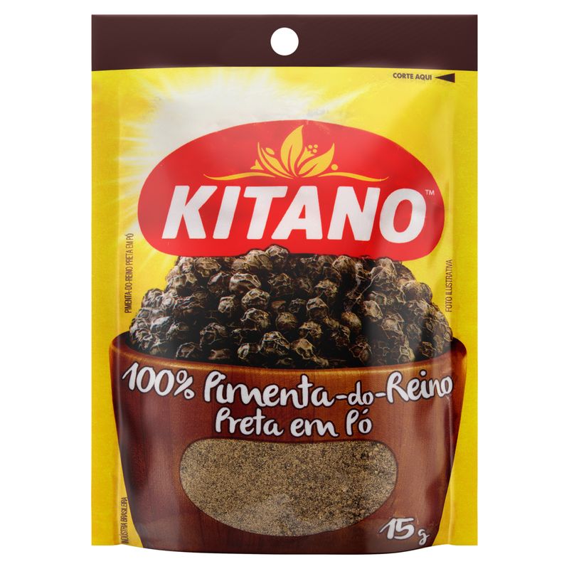 Pimenta do Reino Kitano Preta Moída 15g | Prezunic Pimenta do Reino Kitano Preta Moída 15g | Prezunic