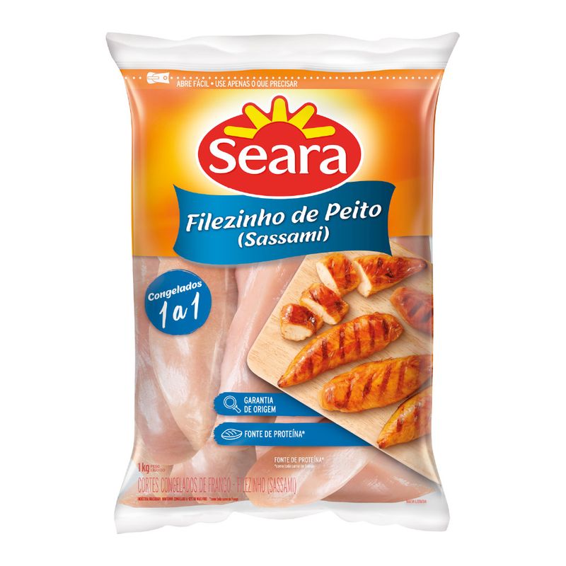 Filezinho de Frango Sassami Seara IQF 1kg | Prezunic Filezinho de Frango Sassami Seara IQF 1kg | Prezunic