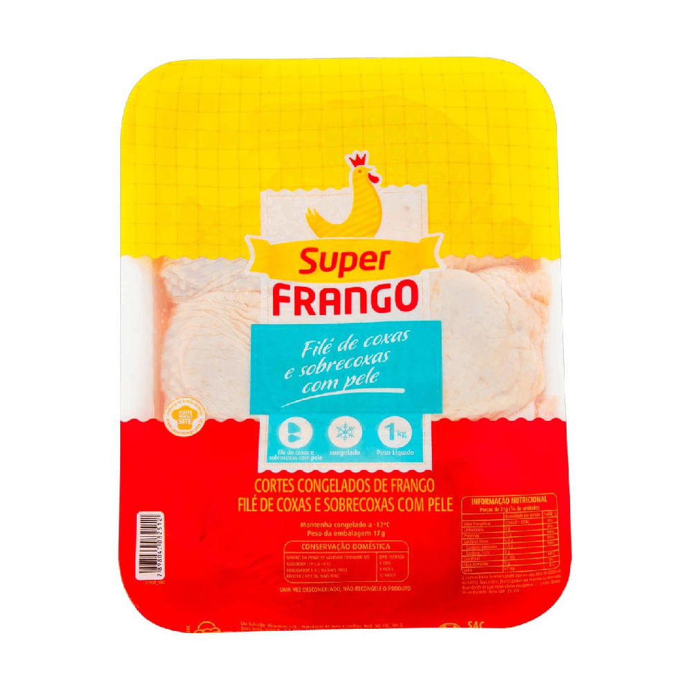 Filé de Coxa e Sobrecoxa Superfrango Congelado 1Kg | Prezunic
