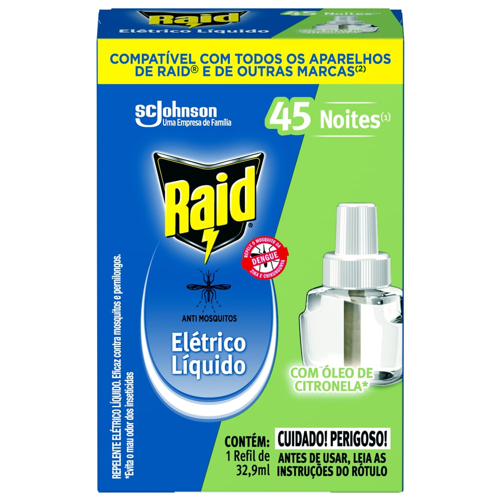 Inseticida Raid Liq Citronela 45N Rf 32.9ml | Prezunic