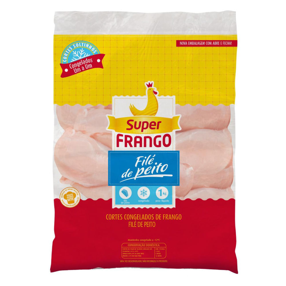 Filé de Peito de Frango Super Frango Iqf 1Kg | Prezunic