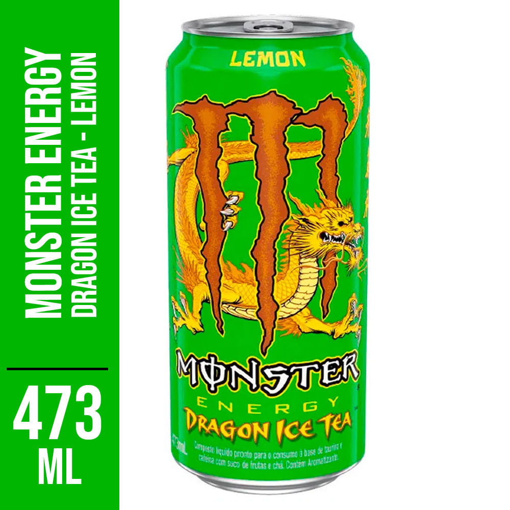 Energético Monster Dragon Ice Tea Lemon 473ml | Prezunic