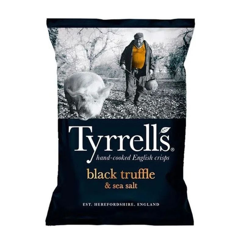 Batata Frita Tyrrells c/ Trufa Preta e Sal Marinho 150g - Prezunic Batata Frita Tyrrells c/ Trufa Preta e Sal Marinho 150g - Prezunic
