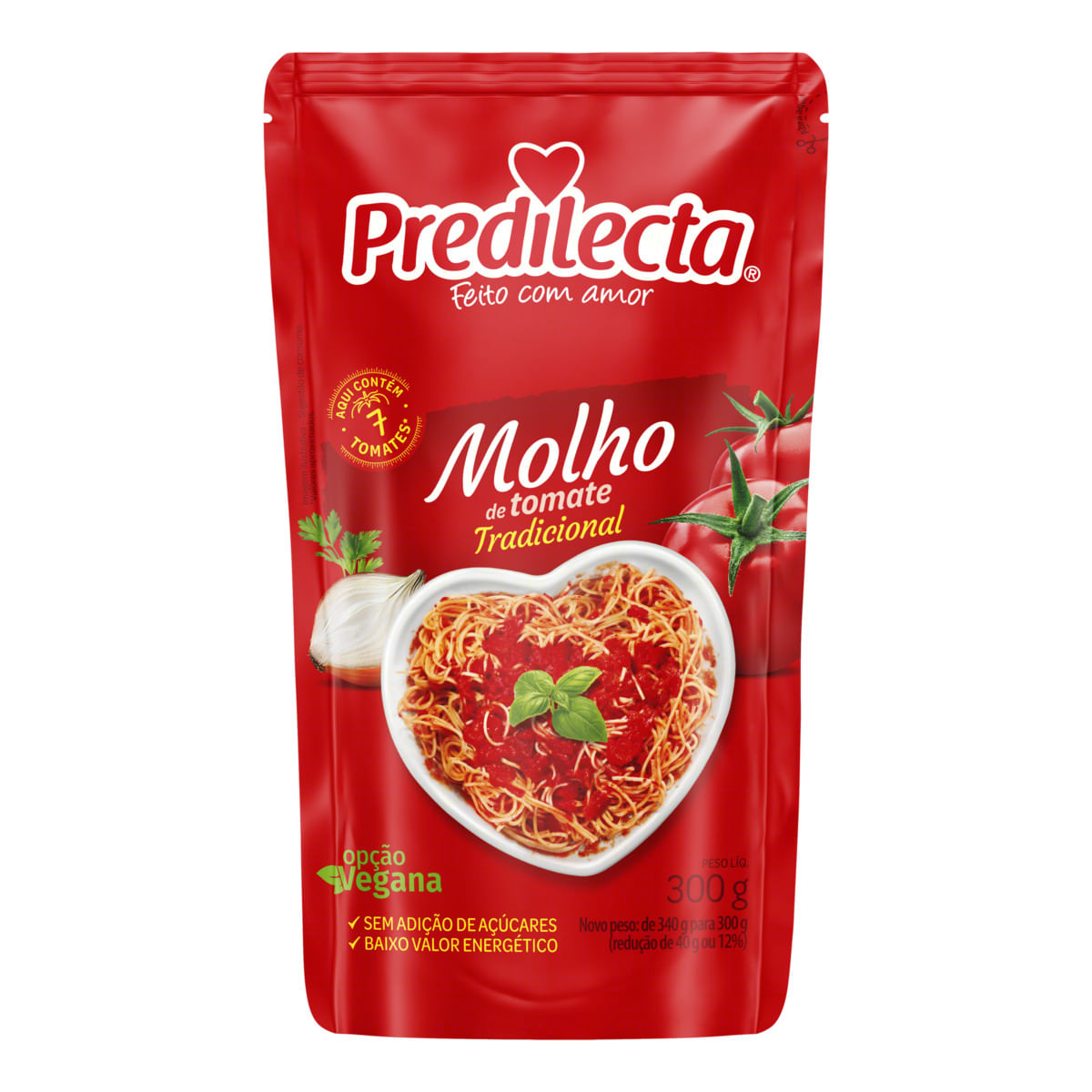 Molho de Tomate Predilecta Tradicional Sachê 300g | Prezunic