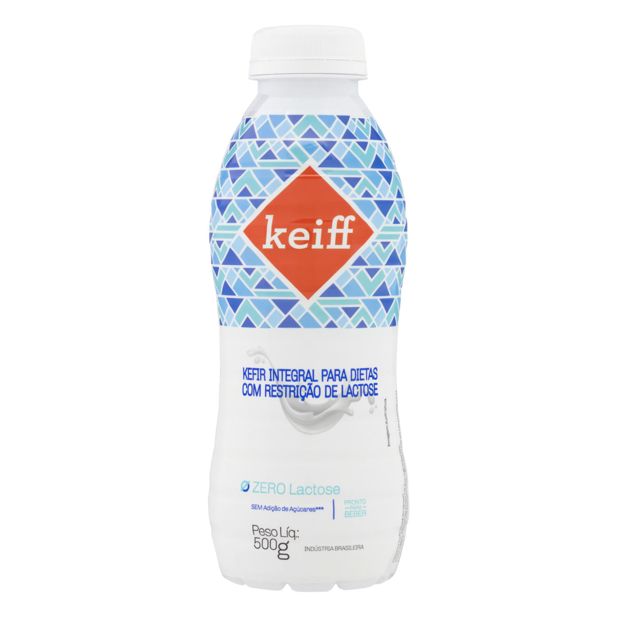 Kefir Keiff Integral Zero Lactose Garrafa 500g | Prezunic