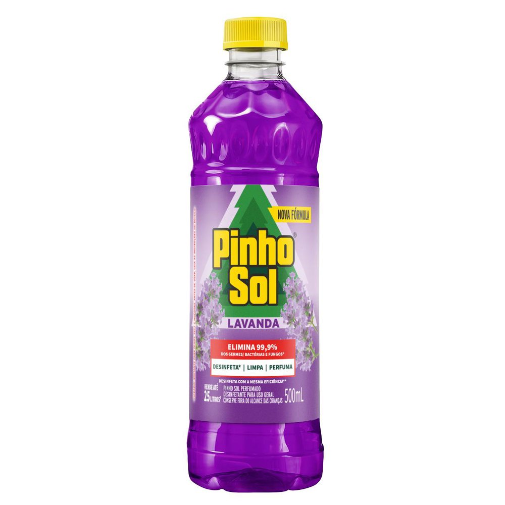 Desinfetante Pinho Sol Lavanda Frasco 500ml | Prezunic