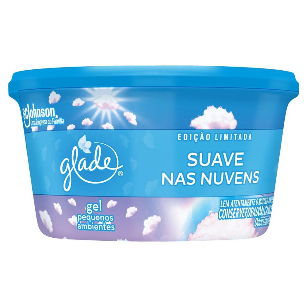 Odorizador de Ambiente em Gel Glade Suave nas Nuvens Pote 70g | Prezunic