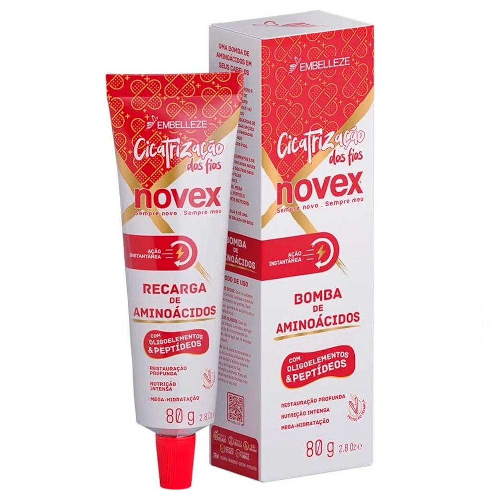 Recarga de Hidratação Capilar Novex Cicatrização dos Fios 80g | Prezunic