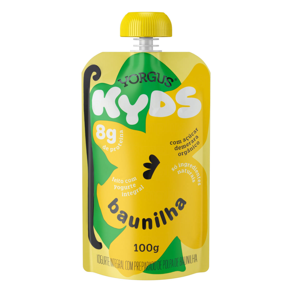 Iogurte Yorgus Kyds Integral Squeeze Morango 100g | Sem Lactose | Prezunic