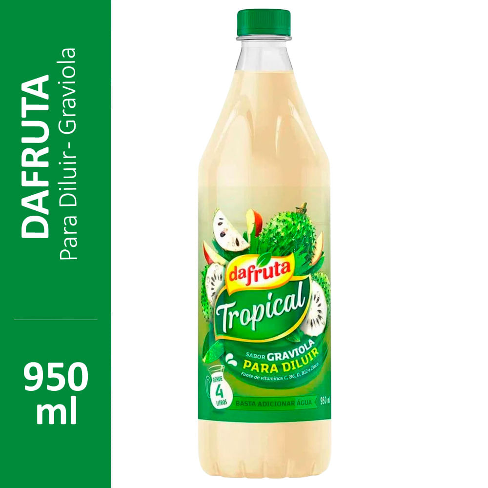 Suco Dafruta Tropical p/ Diluir Graviola Garrafa 950ml | Prezunic