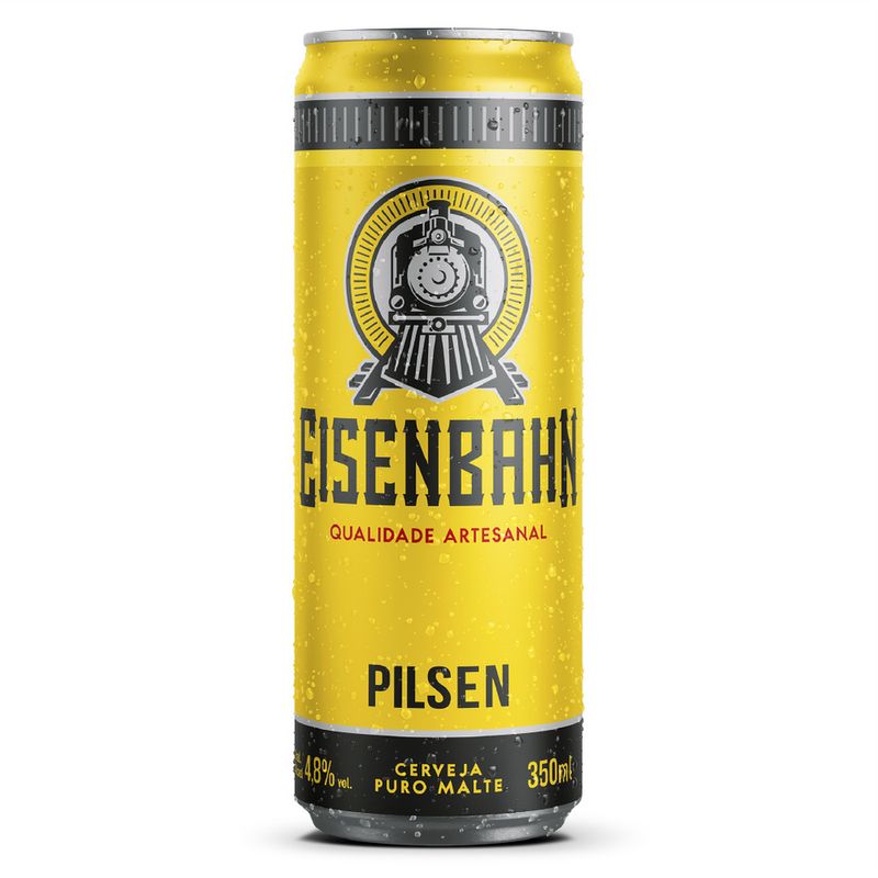 Cerveja Eisenbahn Pilsen Puro Malte Lata 350ml | Prezunic Cerveja Eisenbahn Pilsen Puro Malte Lata 350ml | Prezunic