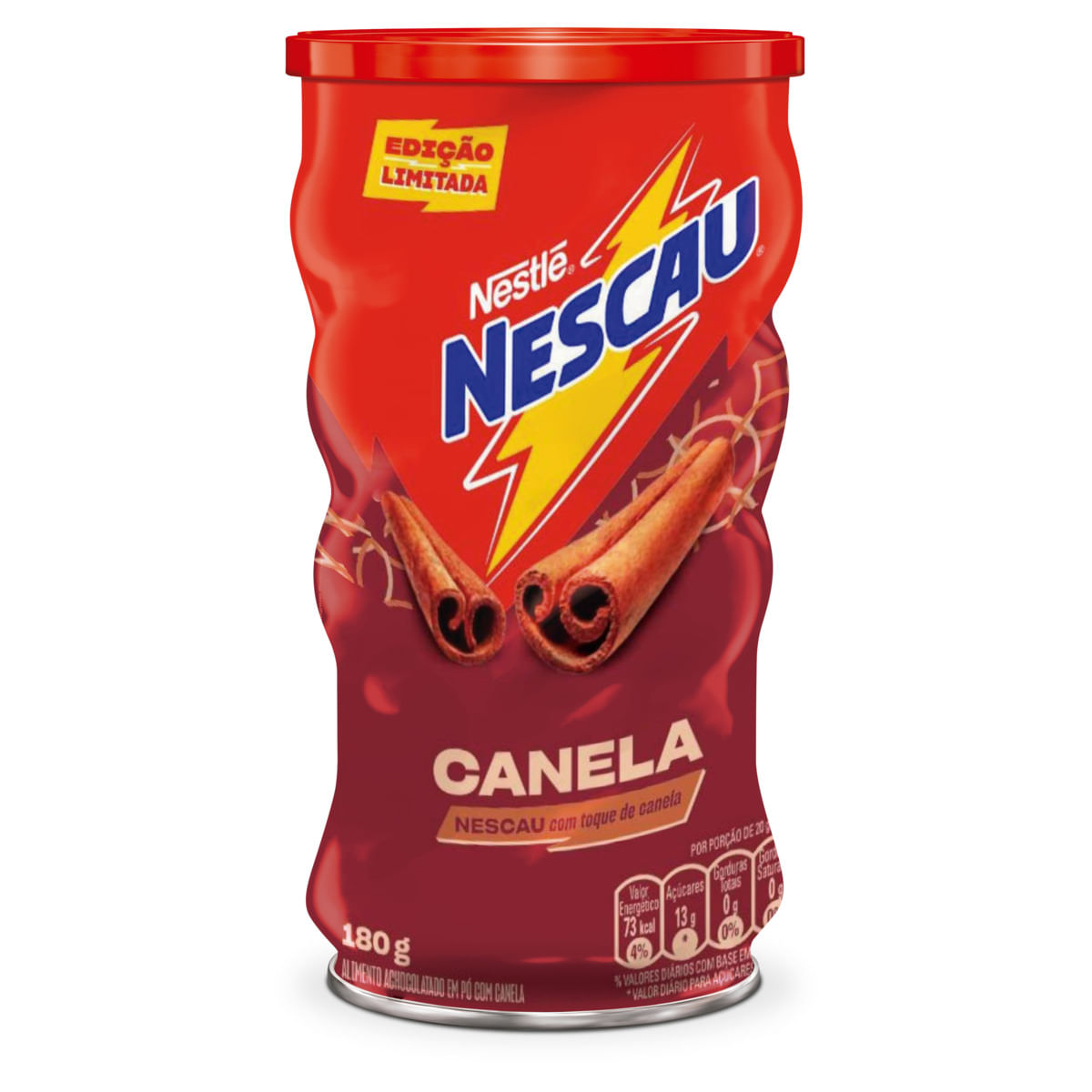 Achocolatado em Pó Nescau c/ Canela Lata 180g - Prezunic Achocolatado em Pó Nescau c/ Canela Lata 180g - Prezunic