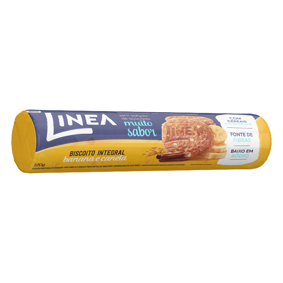 Biscoito Integral Linea Banana/Canela 120g | Biscoito | Prezunic Biscoito Integral Linea Banana/Canela 120g | Biscoito | Prezunic