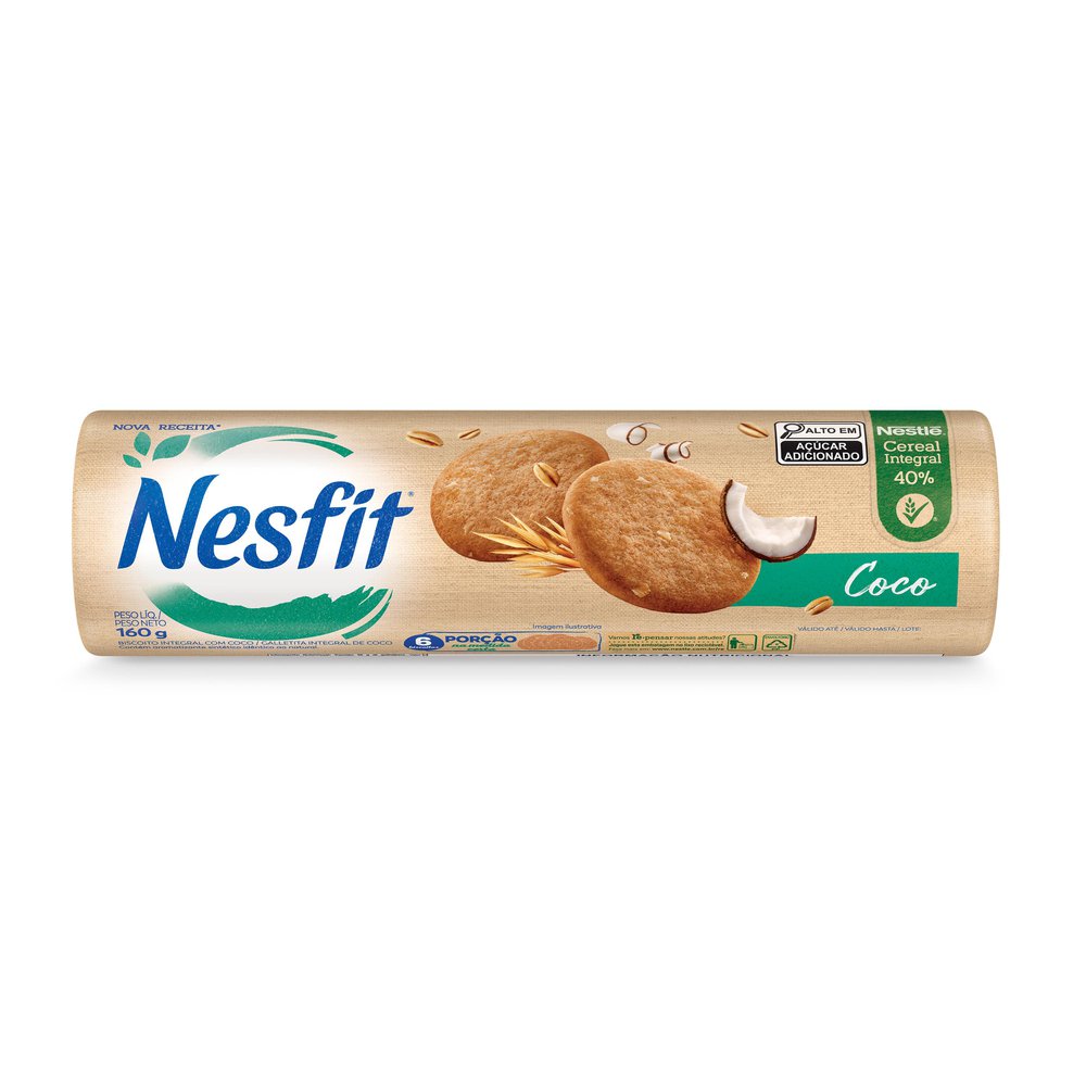 Biscoito Integral Nesfit Coco 160g | Prezunic