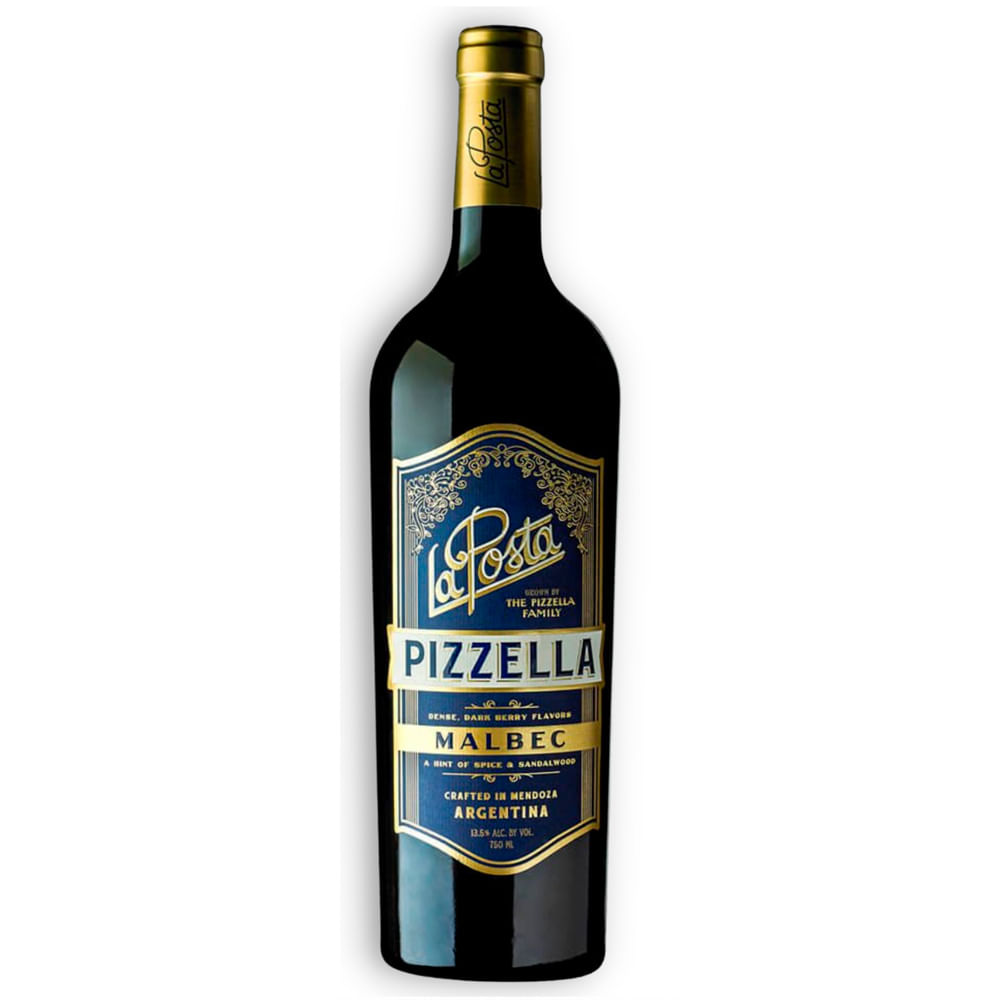 Vinho Argentino La Posta Pizzella Malbec Tinto 750ml - Prezunic