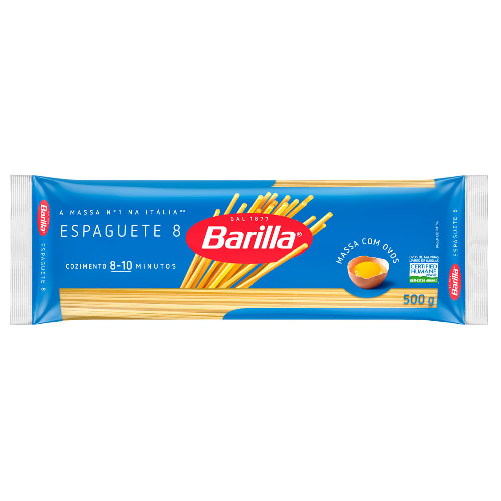Macarrão Barilla c/ Ovos Espaguete 8 Pacote 500g | Prezunic Macarrão Barilla c/ Ovos Espaguete 8 Pacote 500g | Prezunic