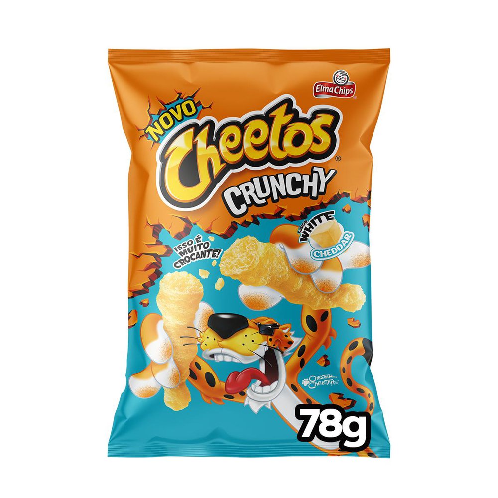 Cheetos de Milho Elma Chips Crunchy White Cheddar 78g | Prezunic