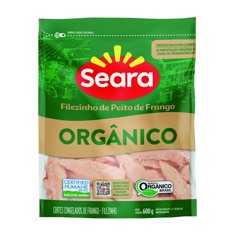 Filezinho de Frango Sassami Seara Orgânico Iqf Congelado 600g | Prezunic Filezinho de Frango Sassami Seara Orgânico Iqf Congelado 600g | Prezunic