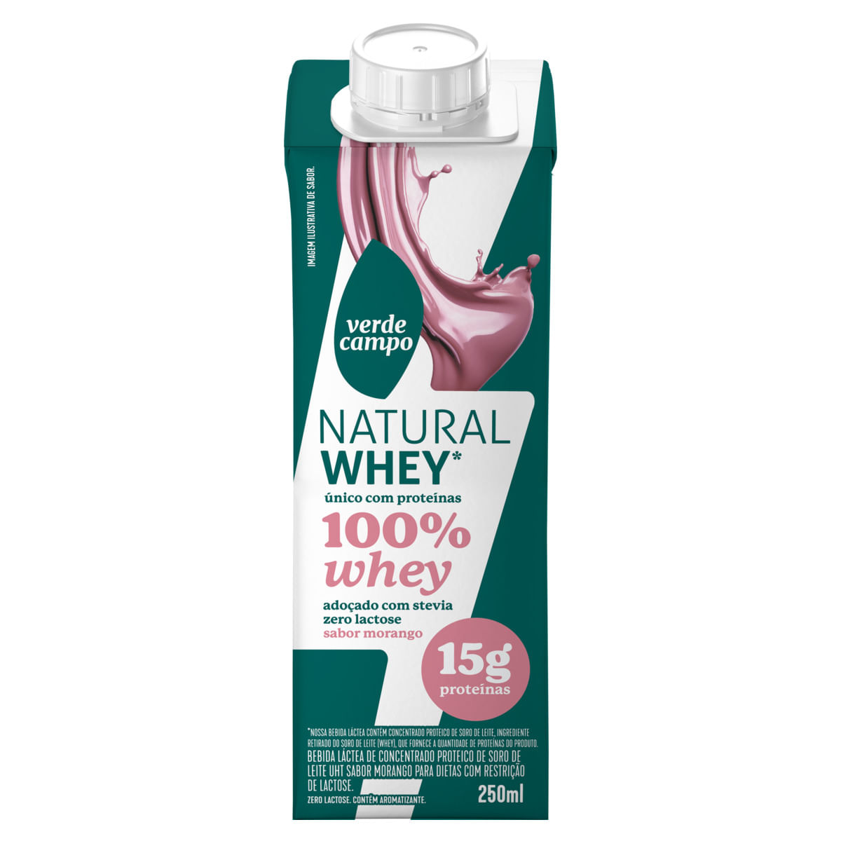 Bebida Láctea UHT Verde Campo Natural 100% Whey 15g Proteínas ...
