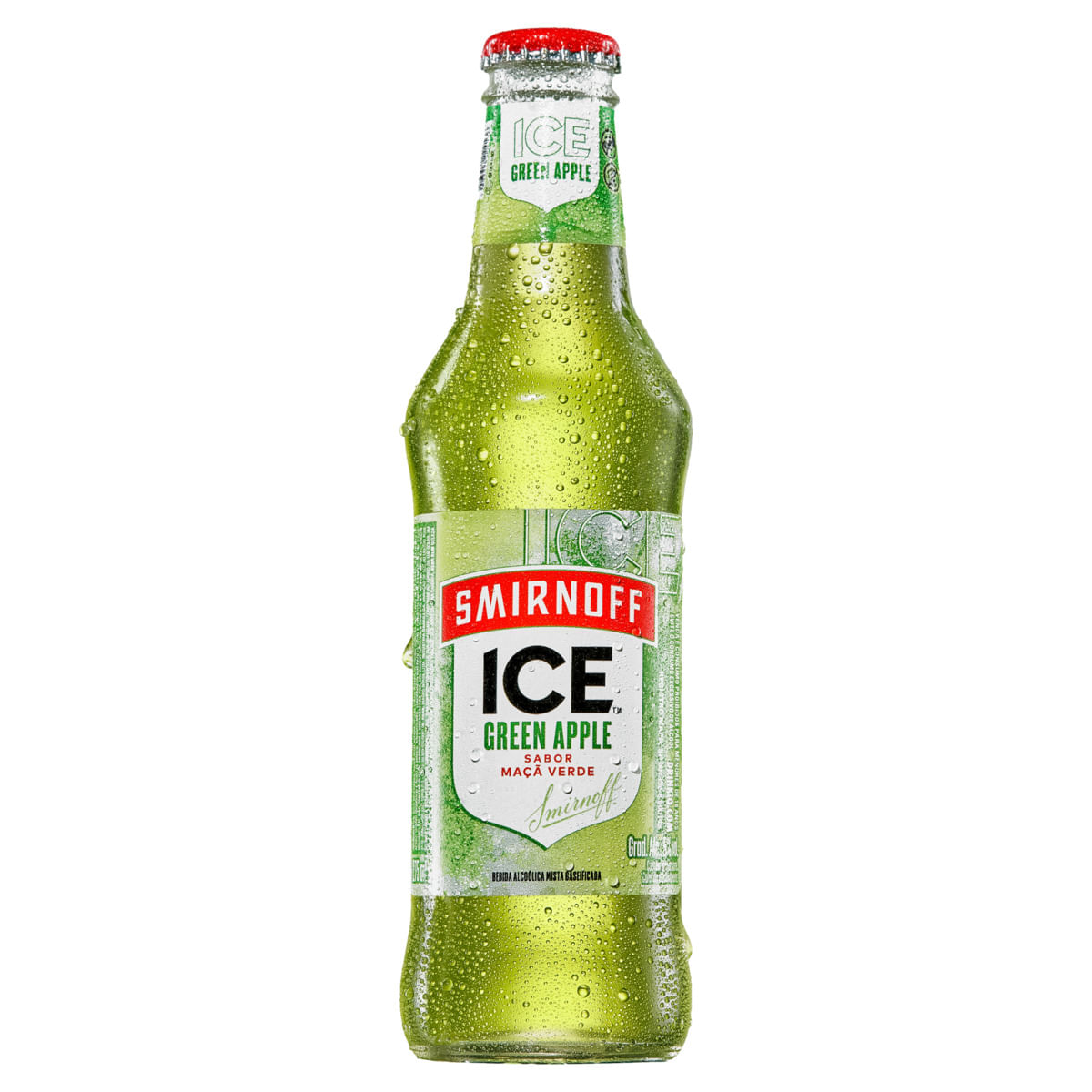 Vodka Smirnoff Ice Green Apple Maça Verde Long Neck 275ml | Prezunic