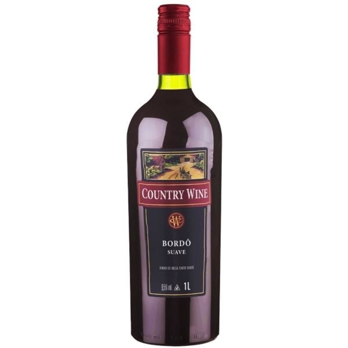 Vinho Nacional Country Wine Bordô Tinto Suave 1 Litro | Prezunic